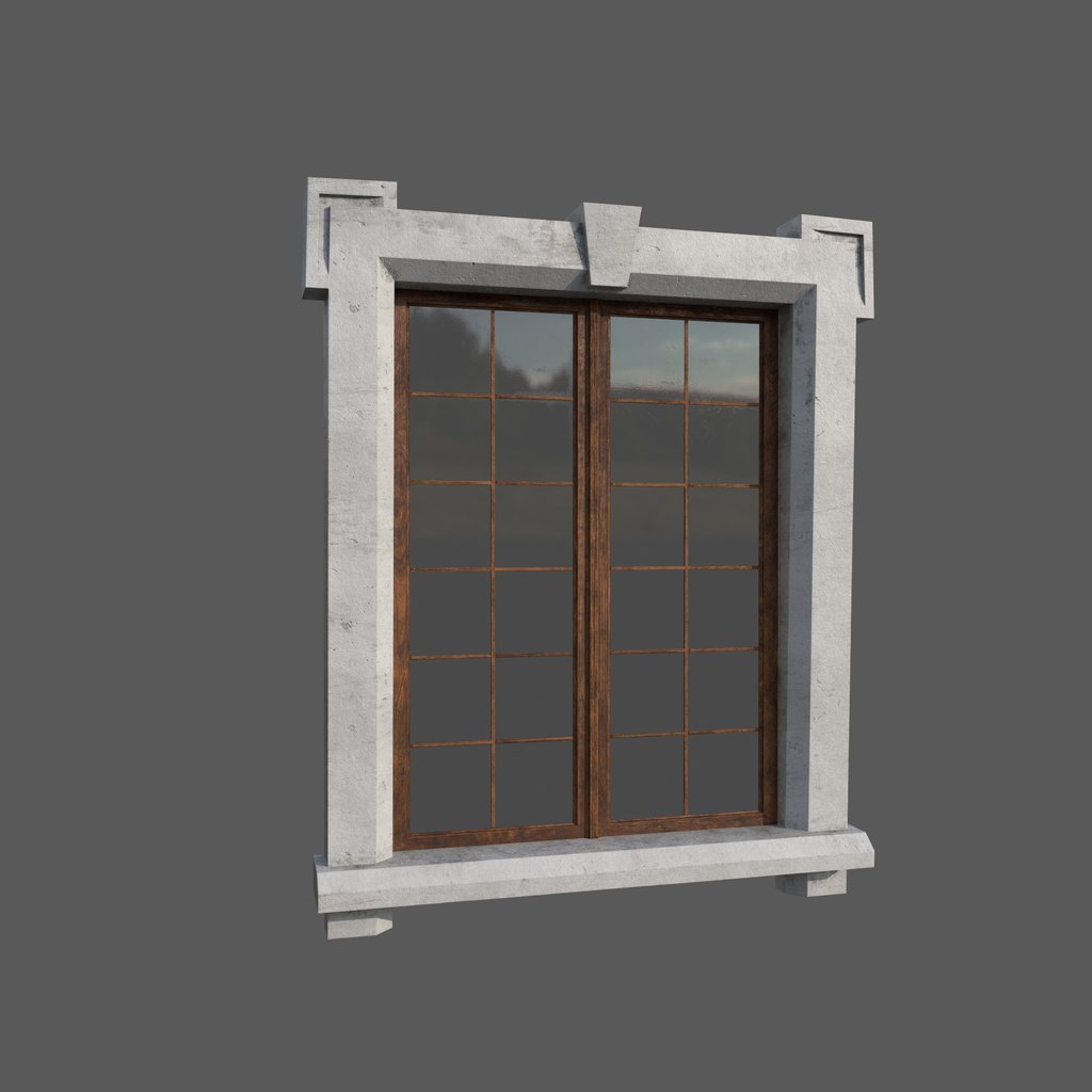 BlenderKit | Download the FREE Classical Window model