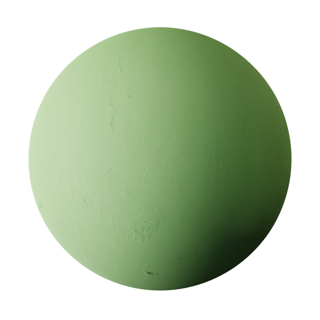 Used Paindted Green Wall | FREE plaster materials | BlenderKit