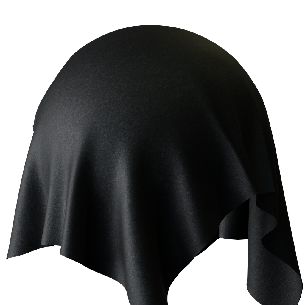 Plain Black Velvet | FREE Velvet Fabric 3D Materials materials | BlenderKit