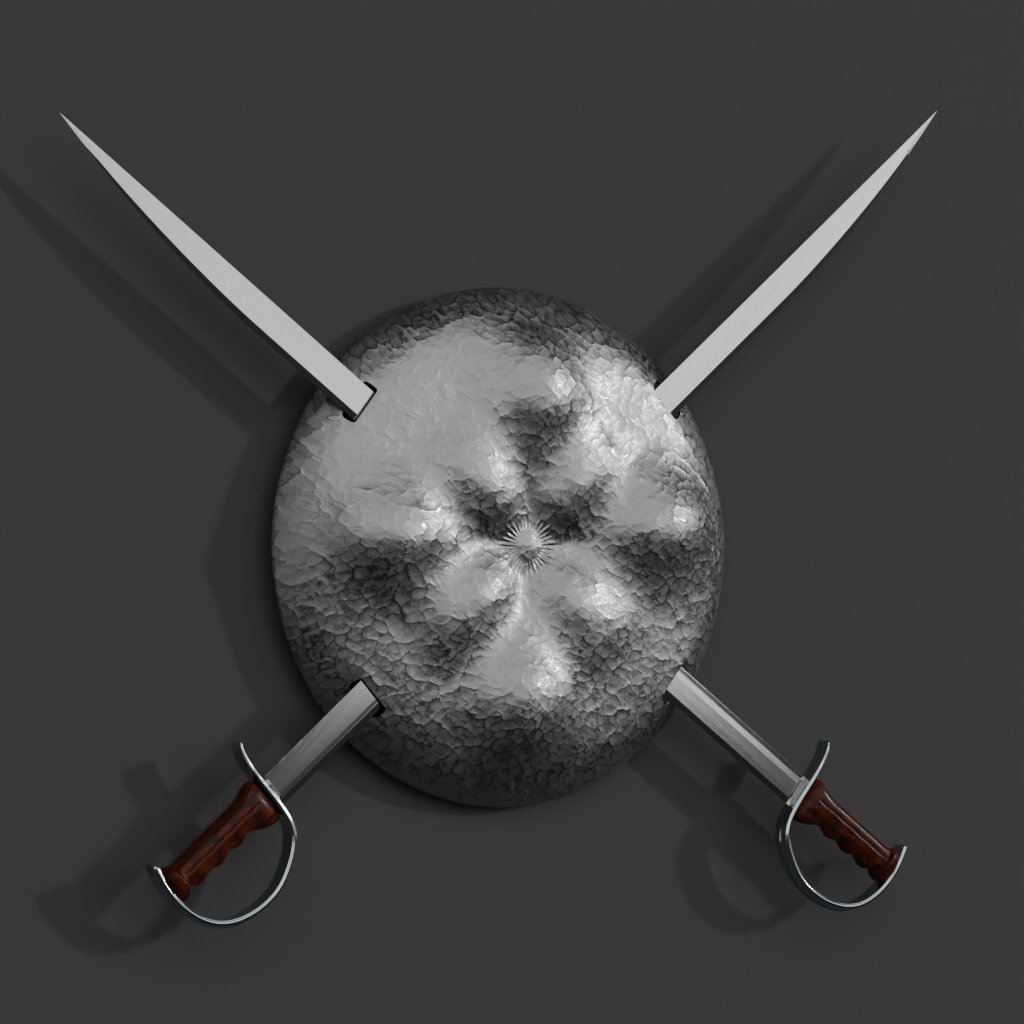 BlenderKit | Download the Sword and sheild model