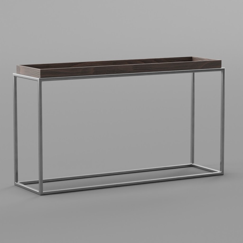 Tray Top Console Table | Consoles models | BlenderKit
