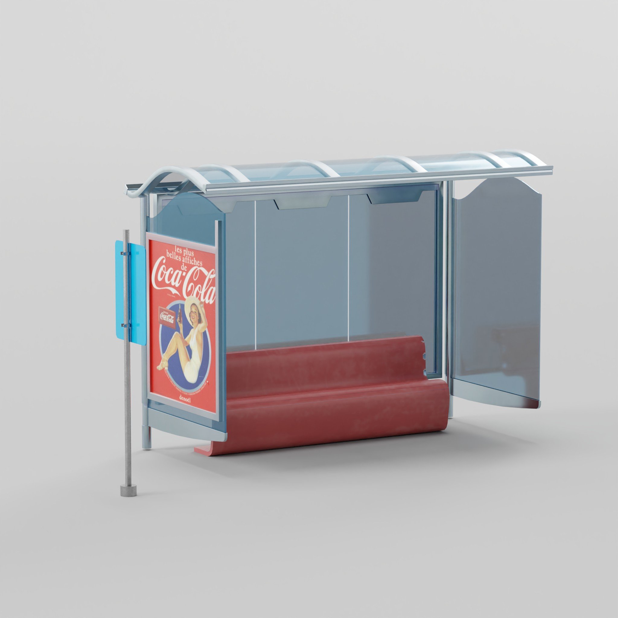 Bus Stop | Exterior Elements models | BlenderKit