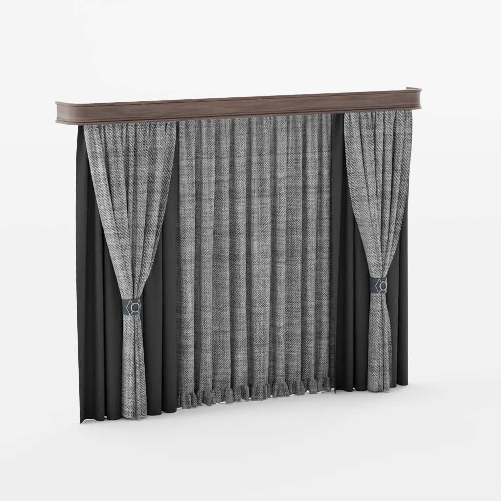 Curtains 001 | 3D Curtain models | BlenderKit