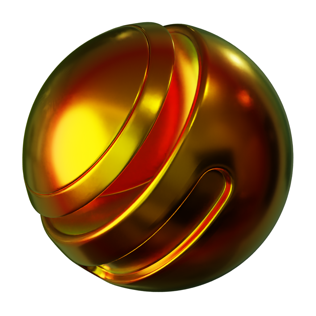 Iridescent Metal Gold | FREE metal materials | BlenderKit