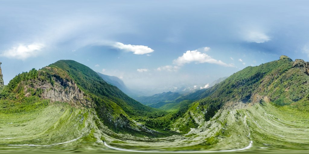 Sylvan Highlands Verdant Peaks Horizon | FREE Landscapes HDRis | BlenderKit