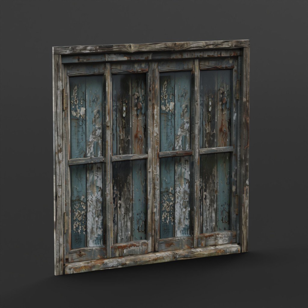 Old window - T - 51 | Windows models | BlenderKit