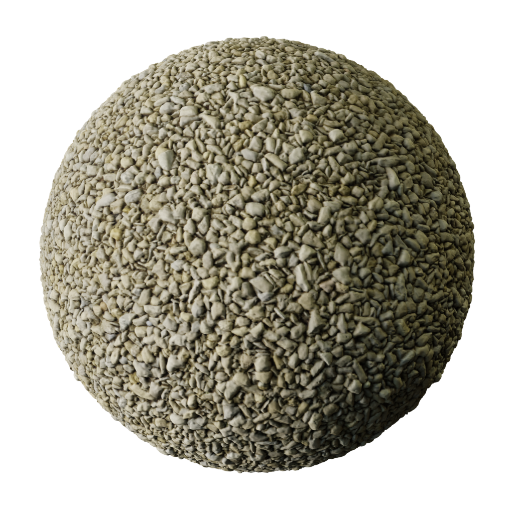 Gravel medium size | FREE ground materials | BlenderKit