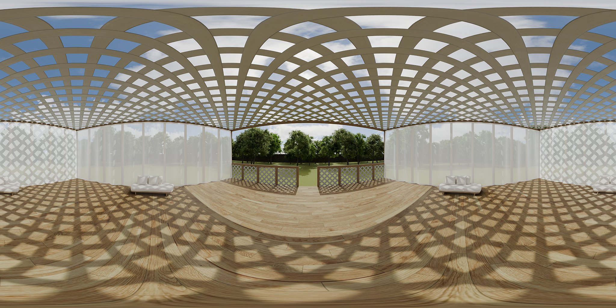 Terrace in the Garden | Nature HDRis | BlenderKit