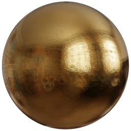 Brushed Gold With Imperfections | FREE metal materials | BlenderKit