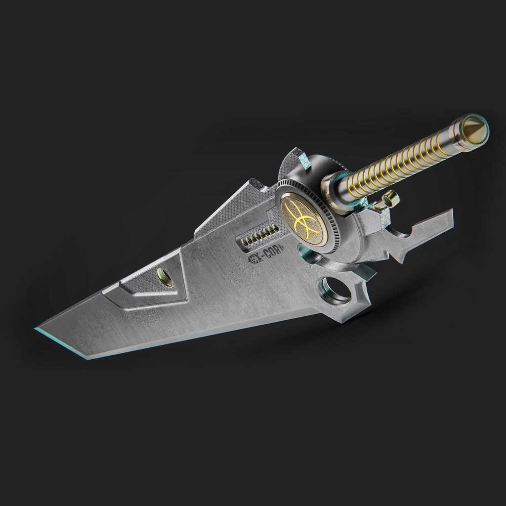 SciFi Sword | Sci-Fi Weapons models | Blendkit