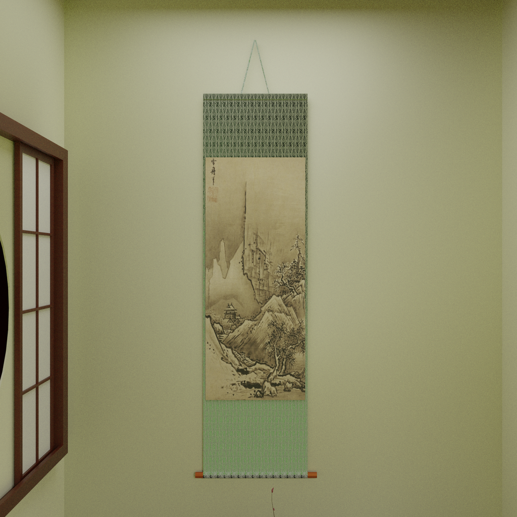 Hanging scroll | Decorative Pictures models | BlenderKit