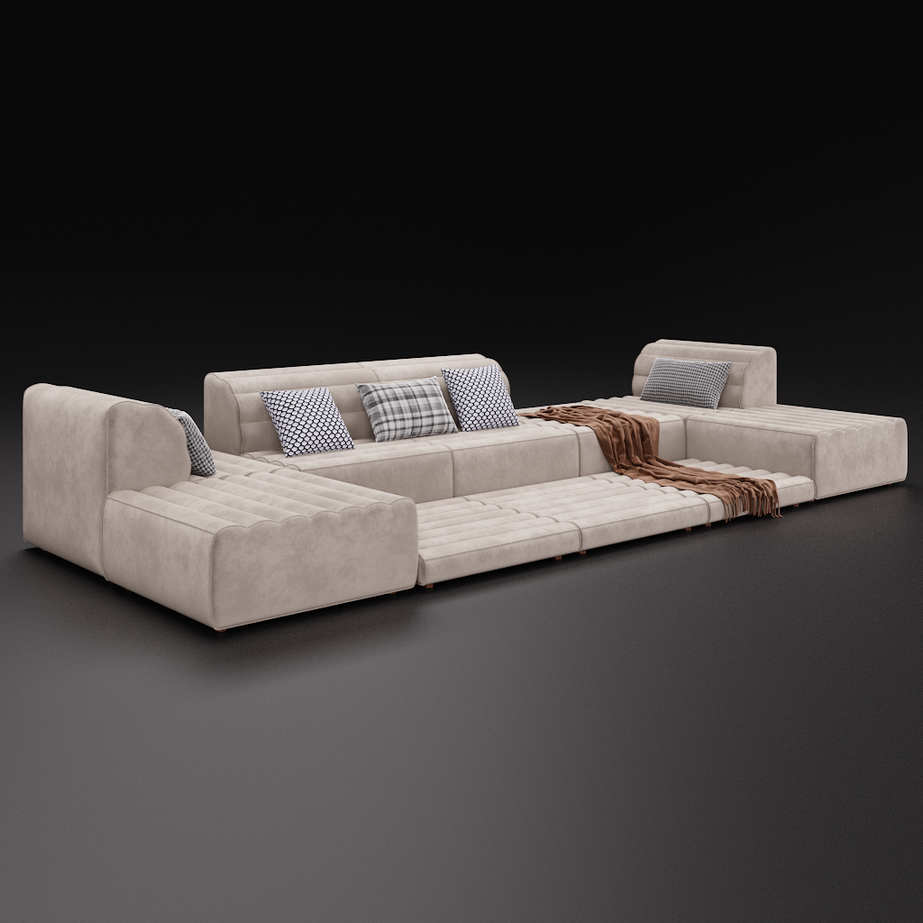 Sofa Free System | 3D Sofa models | BlenderKit