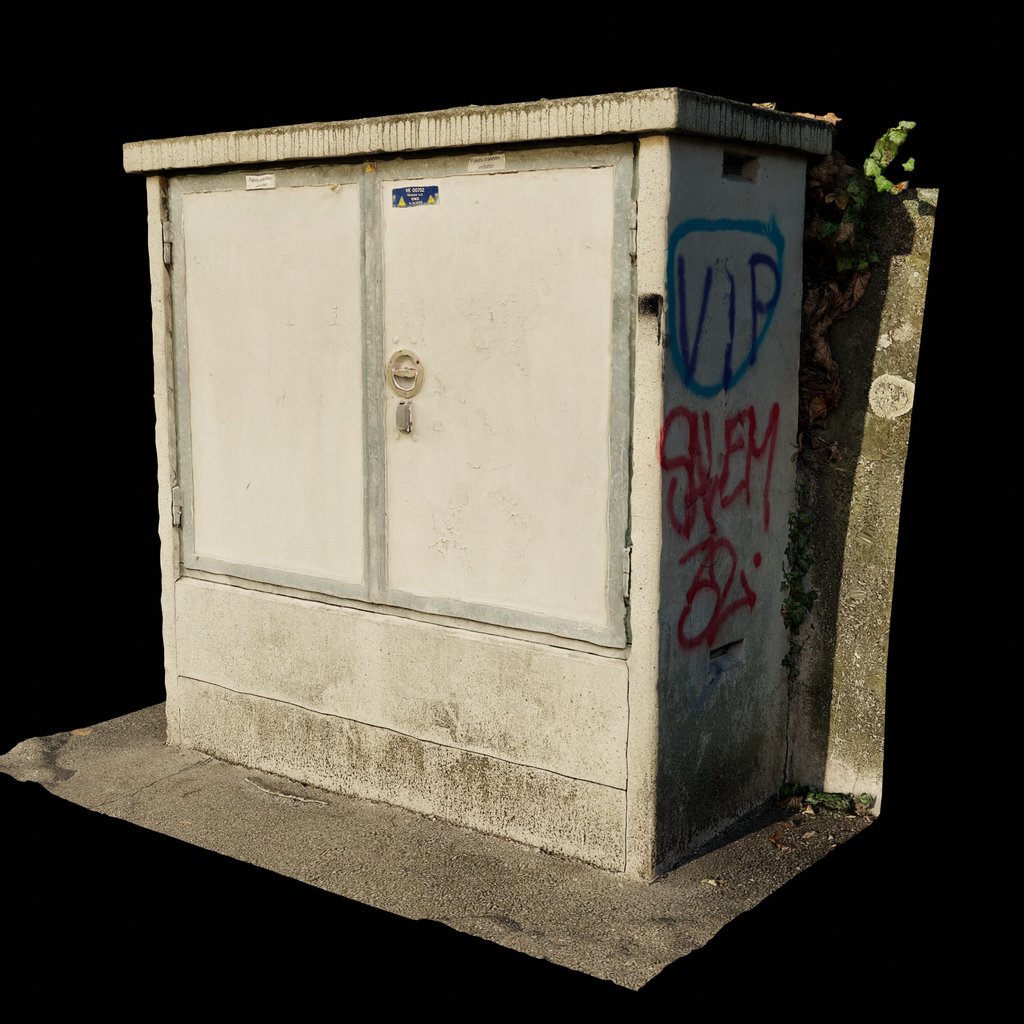 Electrical Box (Photoscanned) | FREE Urban Environment models | BlenderKit