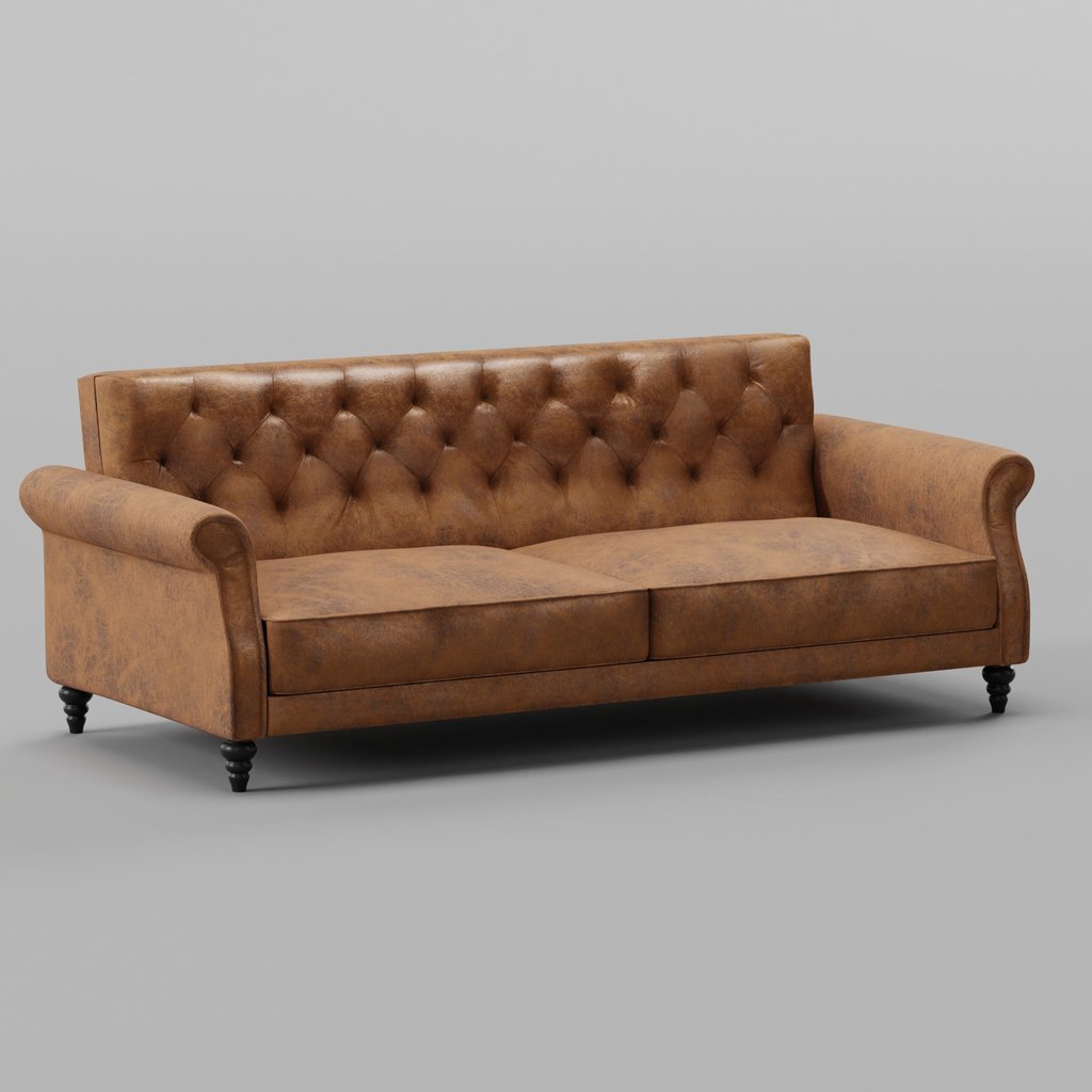 LEEDS Chesterfield Bedsofa | Sofas models | BlenderKit