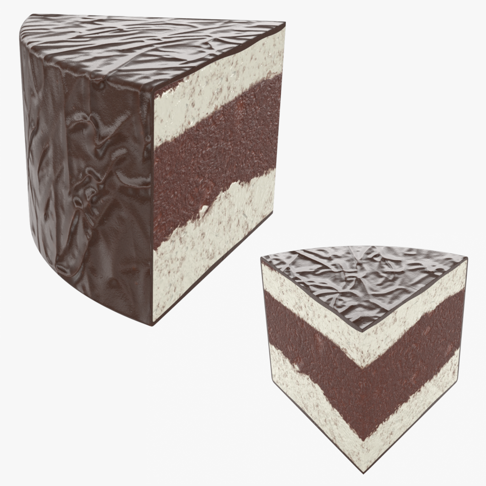 Piece of choco cake | Sweets / Desserts models | BlenderKit