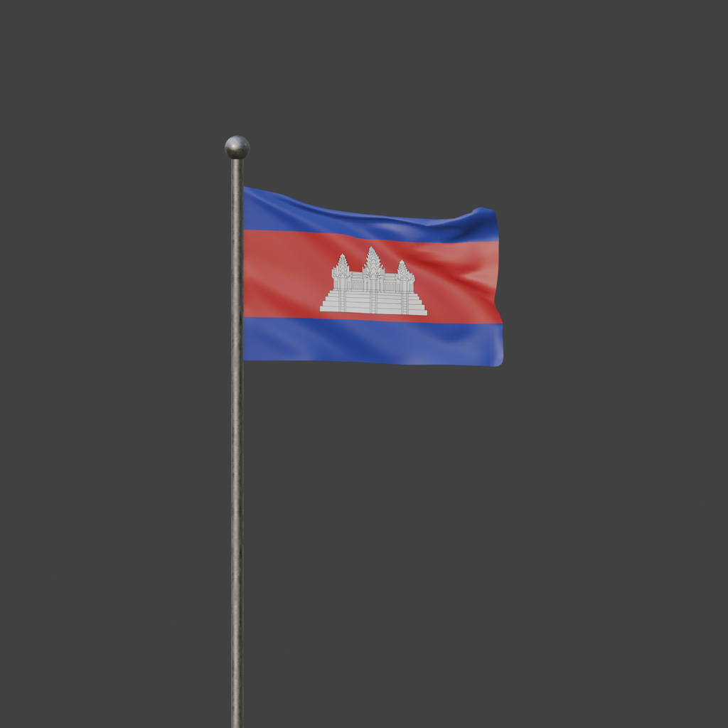 Cambodia Flag animation | Historic Buildings models | BlenderKit