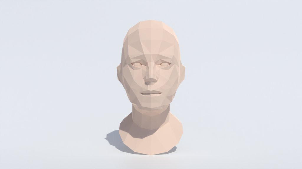 Low Poly Woman Head Base Mesh | Human Heads models | BlenderKit