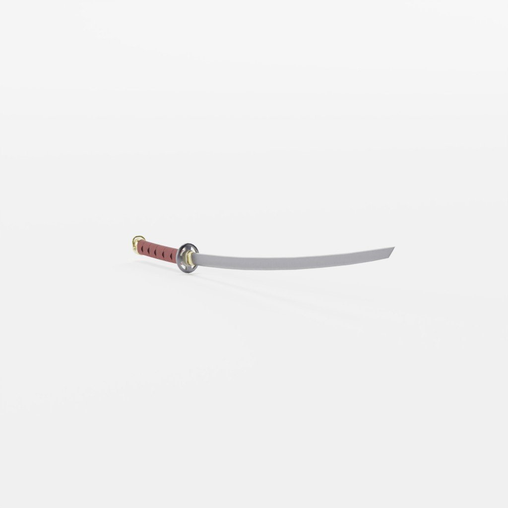 BlenderKit | Download the FREE Black Katana Sword model
