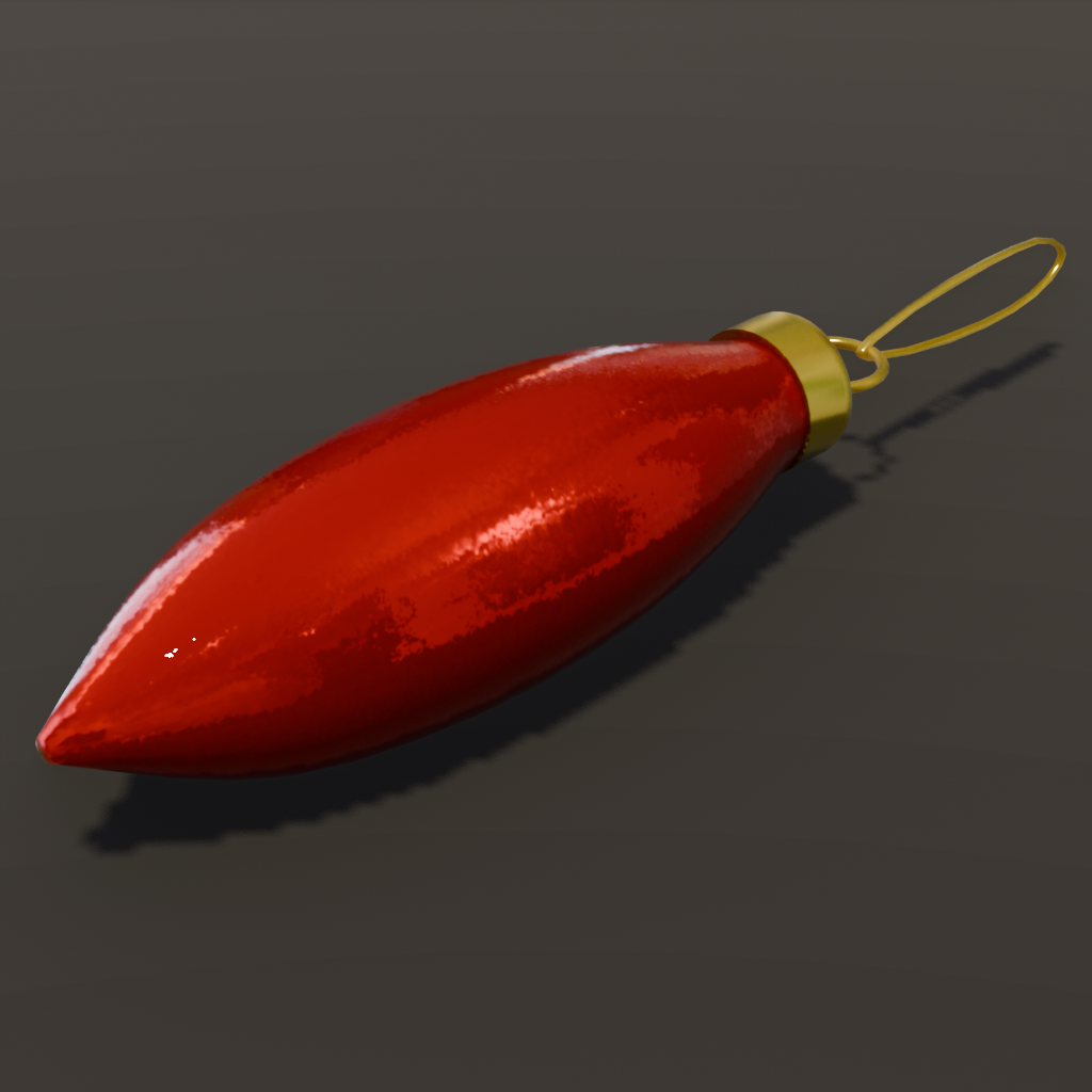 Christmas Ball Drop Red | Holiday Decorations models | BlenderKit