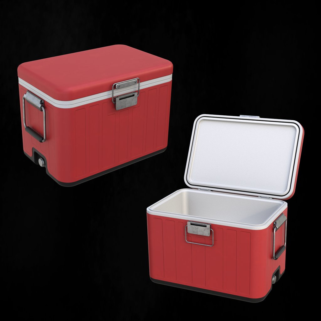 Cooler Box | Kitchen Storage Spaces models | BlenderKit