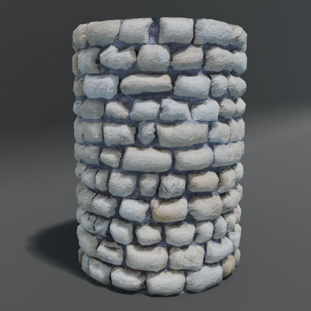 Stone Cylinder Post Pillar Limestone | Historic Buildings models ...