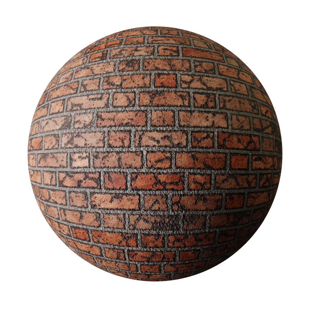 Weathered and Cracked Red Brick Wall | FREE bricks materials | BlenderKit