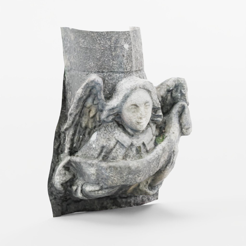 Stone Carved Angel | Molding / Carving models | BlenderKit