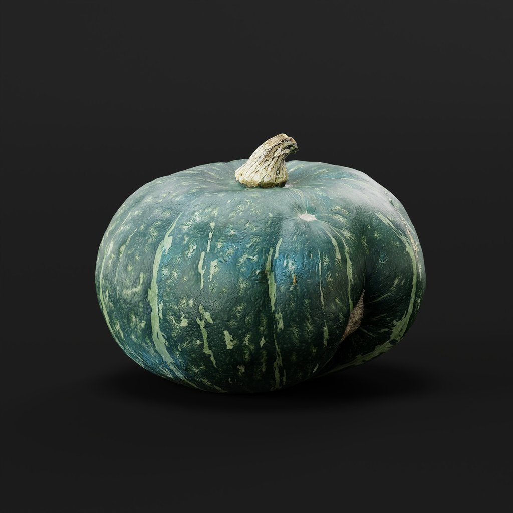 Pumpkin Green Kabocha (Photoscanned) | FREE Fruit & Vegetables models ...