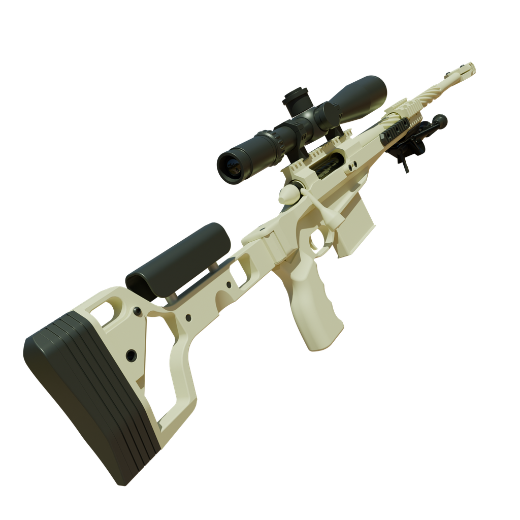 BlenderKit | Download the FREE C14 Timberwolf sniper rifle model