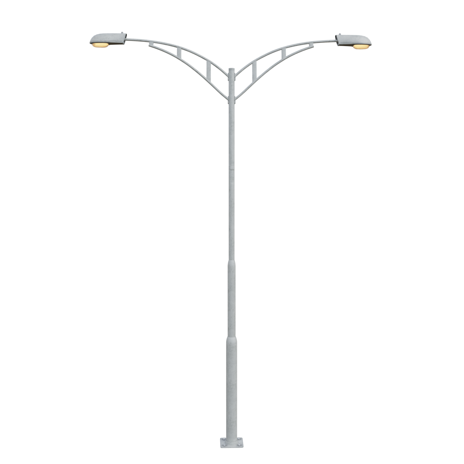 Street double lamp post | Urban Environment models | BlenderKit