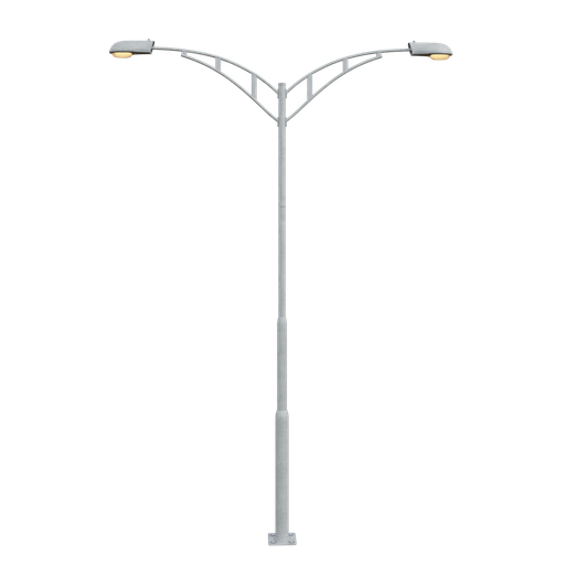 Street double lamp post | Urban Environment models | BlenderKit