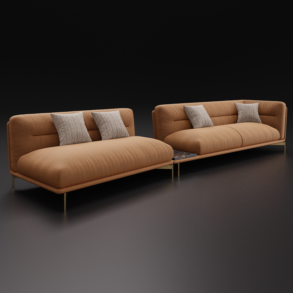 Sofa Gary | 3D Sofa models | BlenderKit