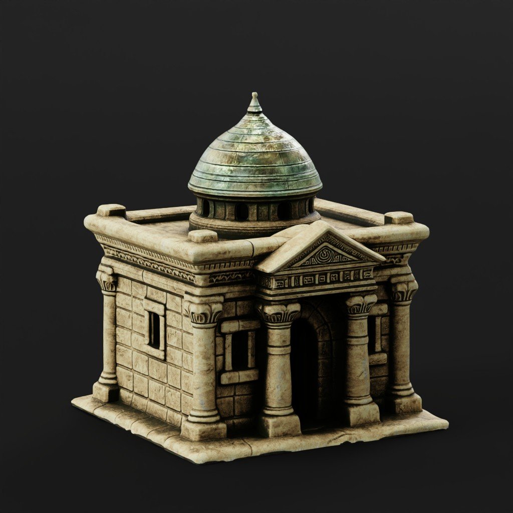 Middle Eastern or Arabic Temple Building | Historic Buildings models ...