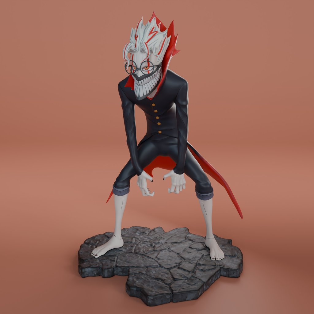 Turbo Granny Okarun | Organics printables | BlenderKit