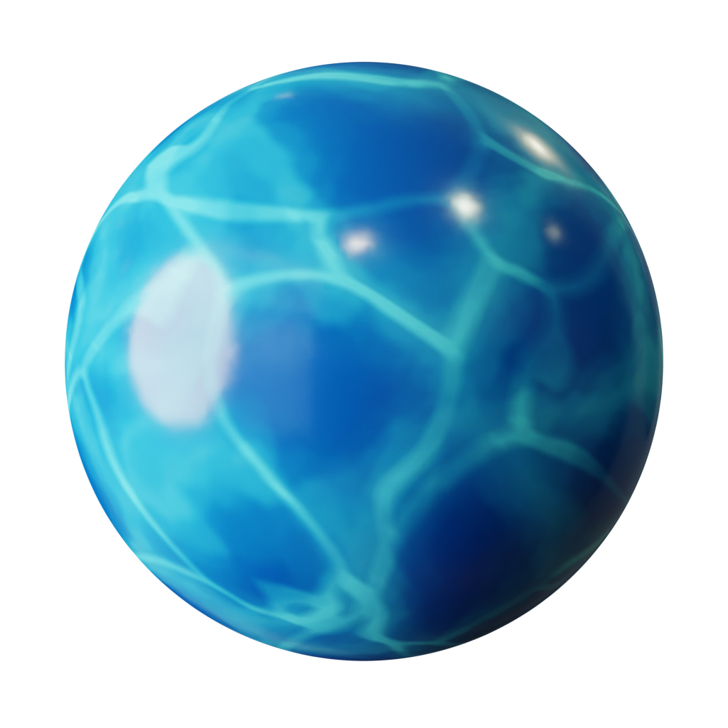 BlenderKit | Download the FREE Stylized water waves pools material