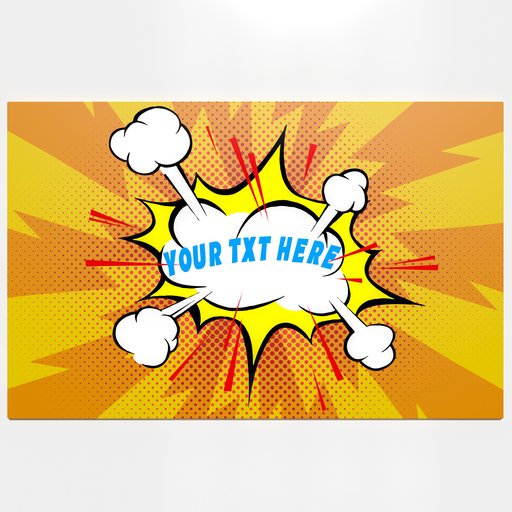 Explosion Speech Bubble 3 | FREE Decorative Pictures models | BlenderKit