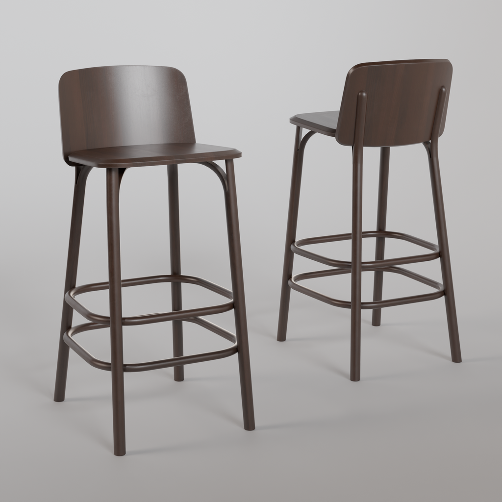 Split Barstool B112 | Bar chairs models | BlenderKit