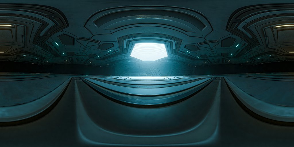 Cinematic scifi Studio HDRI Lighting | Studio HDRis | BlenderKit