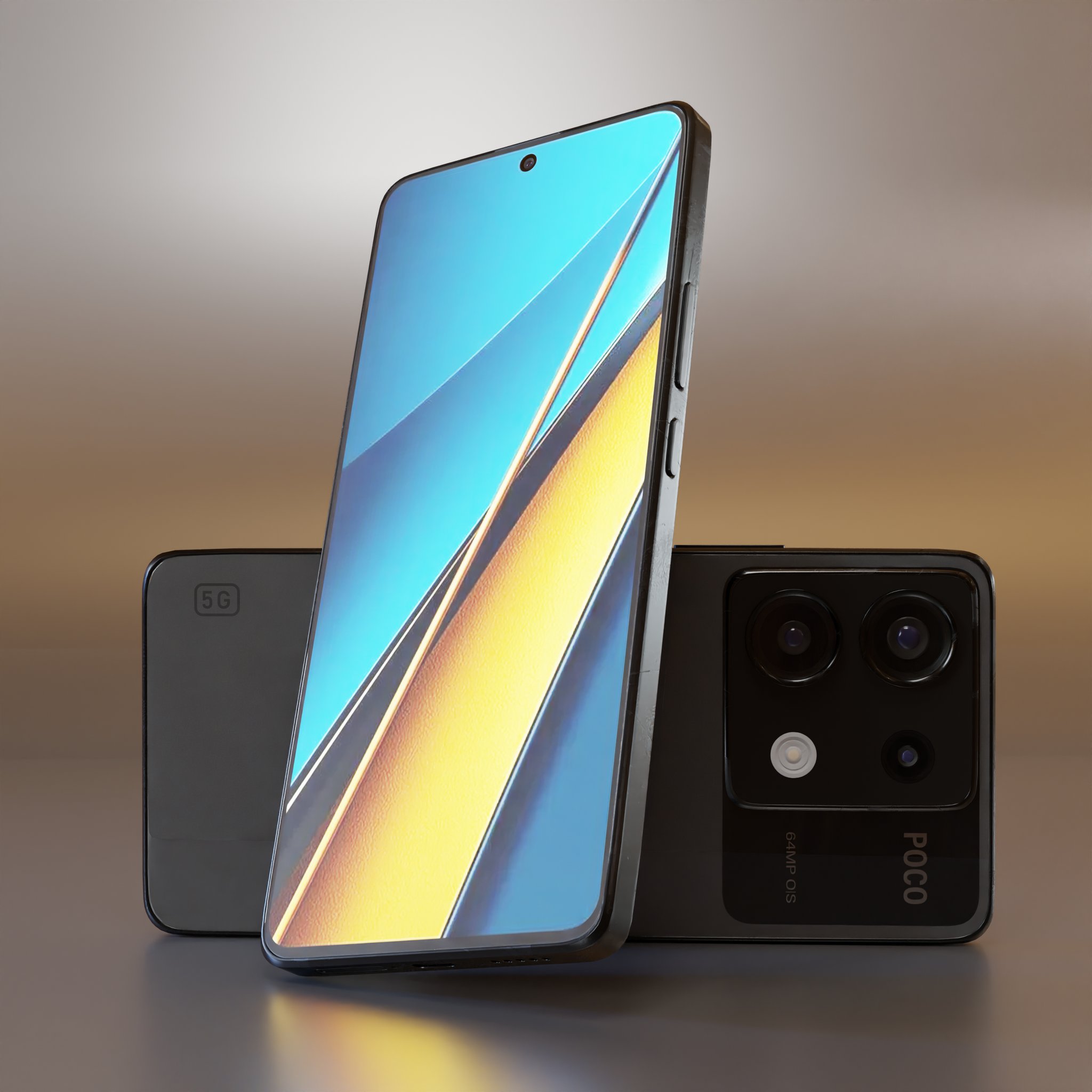 Xiaomi Pocophone Poco X6 5G | Smartphones models | BlenderKit
