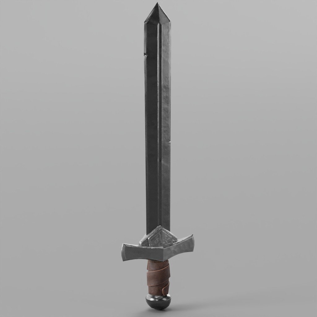 Stylized Sword | FREE Historical Weapons models | BlenderKit