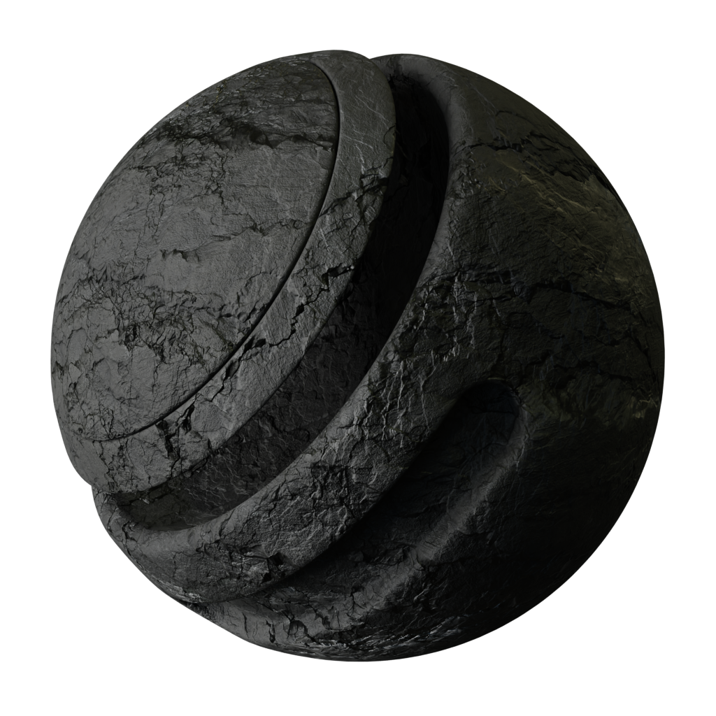 Rough Charcoal Rock | FREE rock materials | BlenderKit