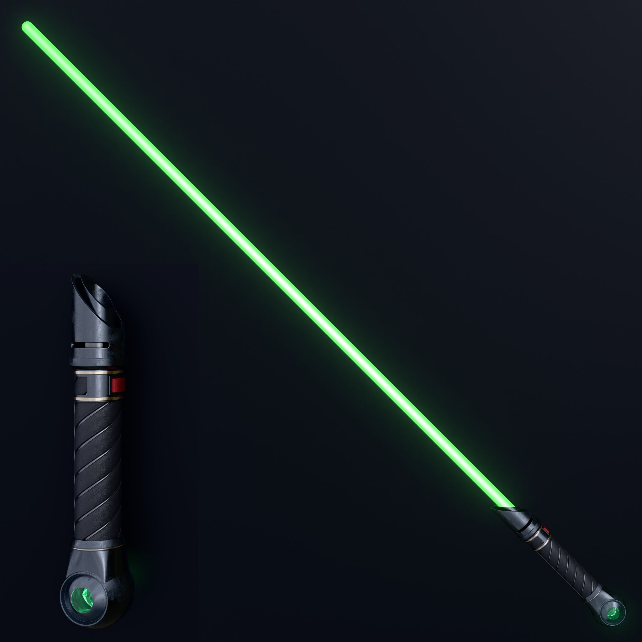 Green Lasersword | Sci-Fi Weapons models | BlenderKit