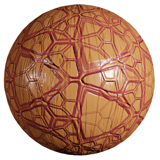 Tribal Bloody Wood | FREE wood materials | BlenderKit