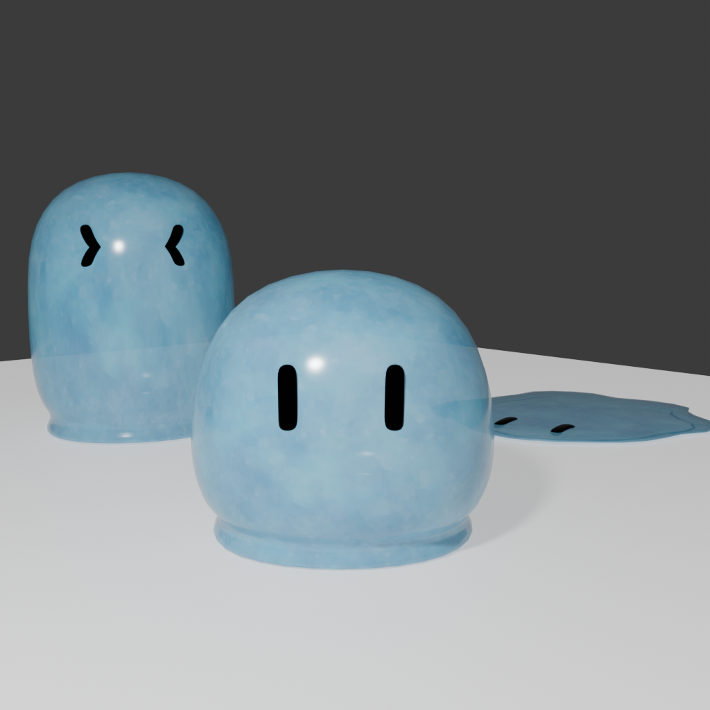 Cute Slime (Rigged) | Monsters & Creatures models | BlenderKit