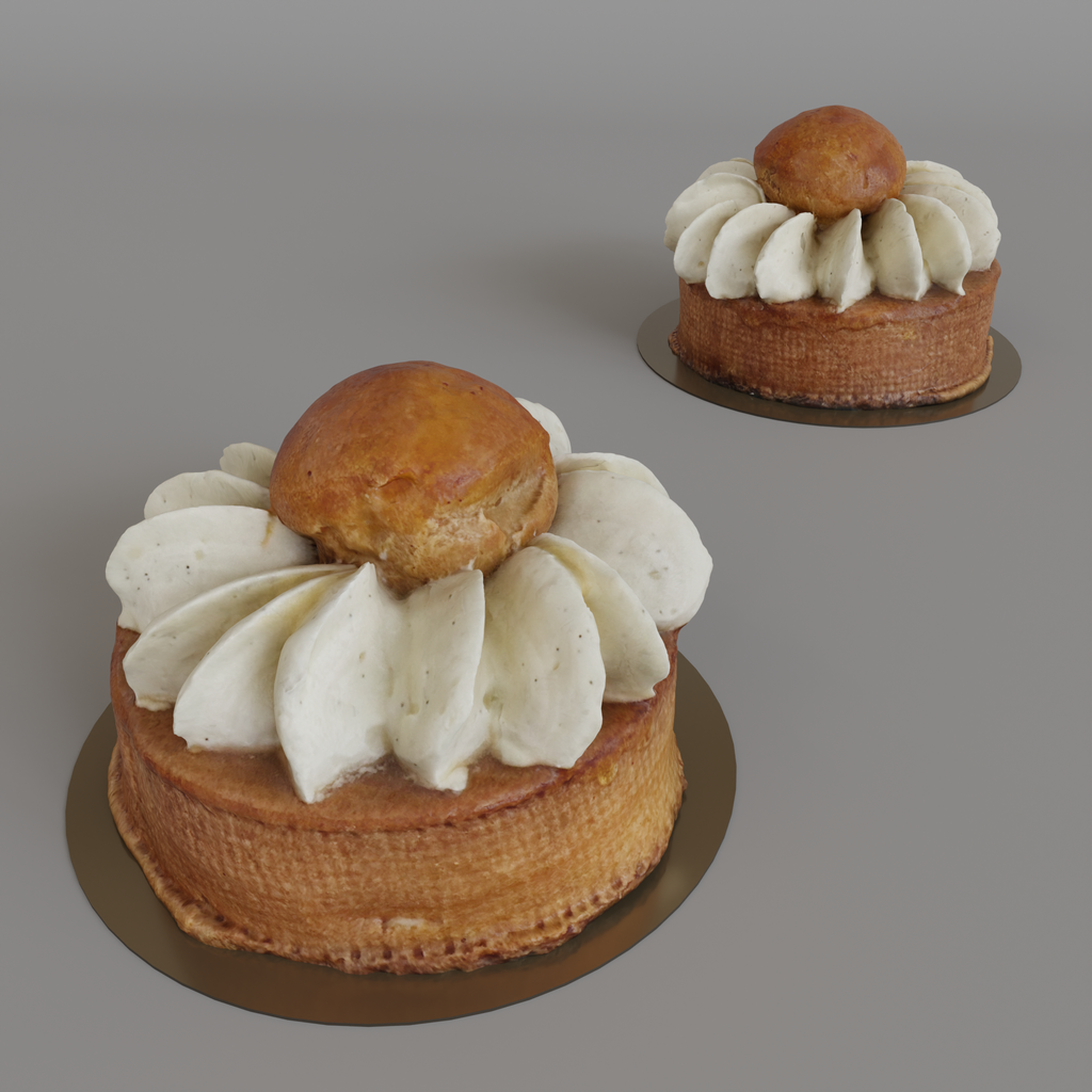Cream cake pastry | Sweets / Desserts models | BlenderKit