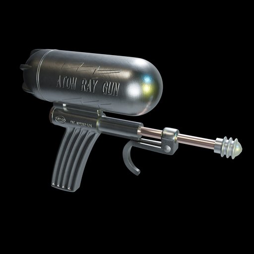 Atom Ray Gun | FREE Sci-Fi Weapons models | BlenderKit