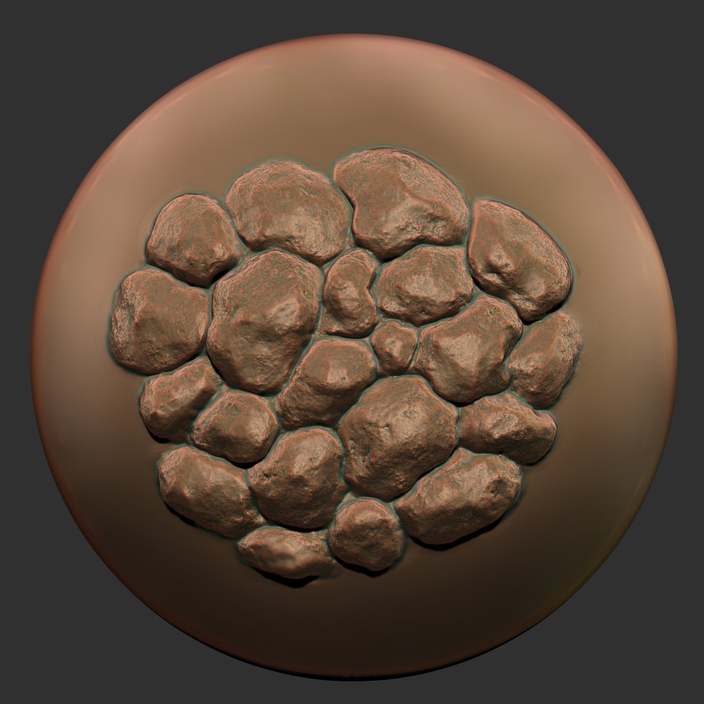 ER Rock Brush 20 | rock brushes | BlenderKit
