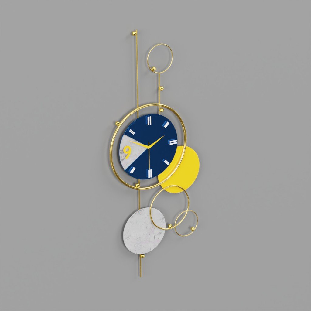 Decorative luxury wall clock 02 | FREE Clocks models | BlenderKit