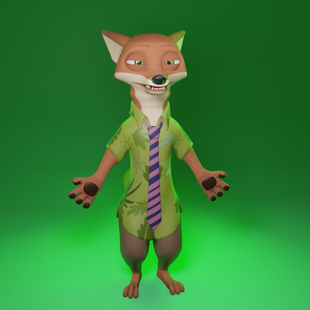 BlenderKit | Download the Nick wilde model