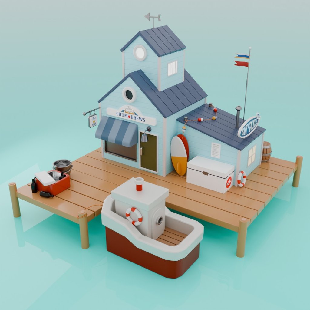 Blendkit | Download the Dock featuring scene